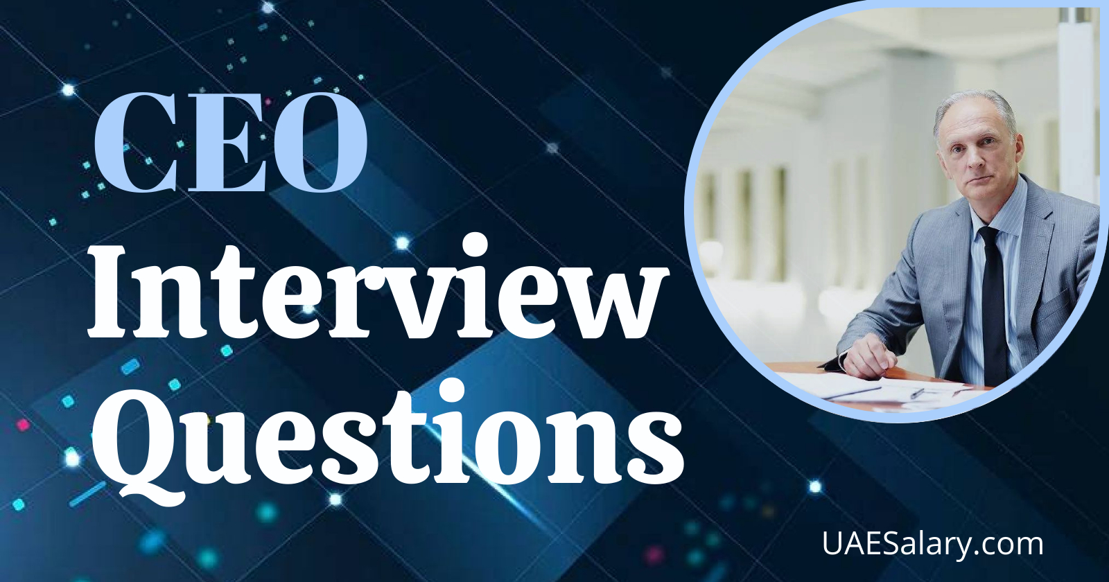 CEO Interview Questions with Sample Answers