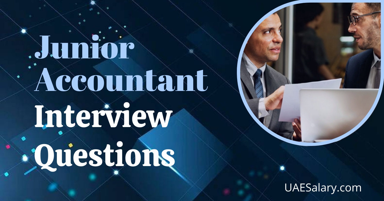 Junior Accountant Interview Questions with Sample Answers