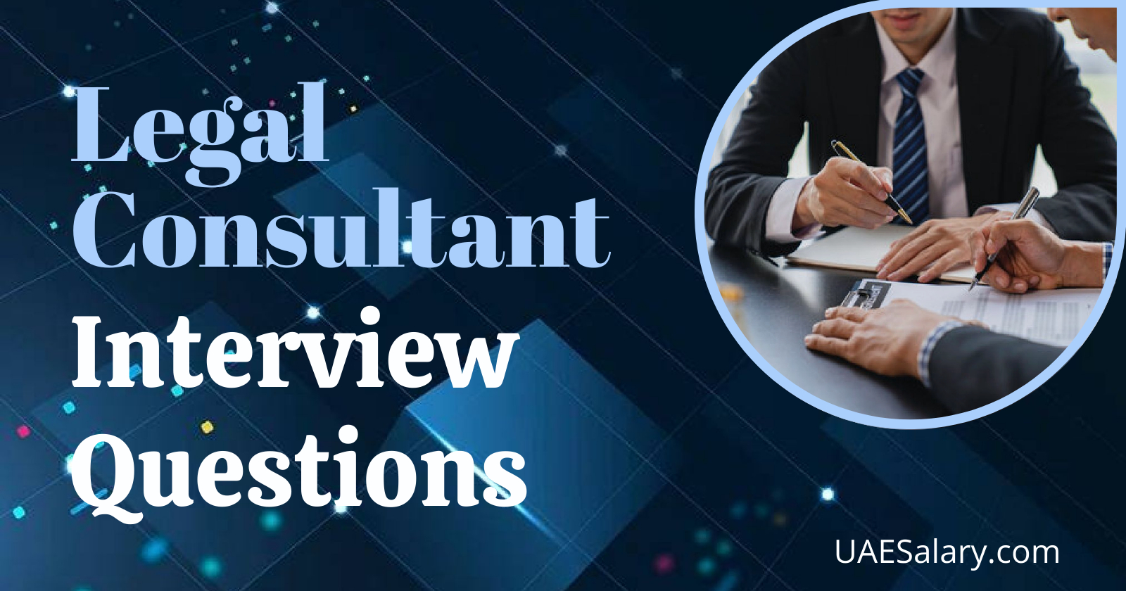 Legal Consultant Interview Questions with Sample Answers