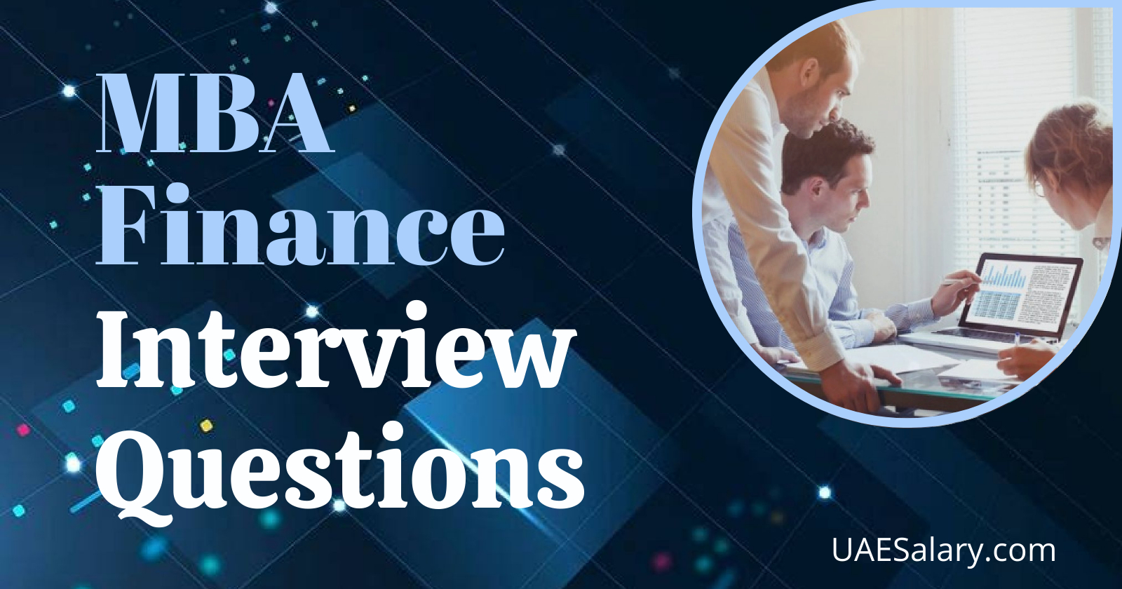 MBA Finance Interview Questions With Sample Answers MBA Finance Interview Questions With Sample Answers