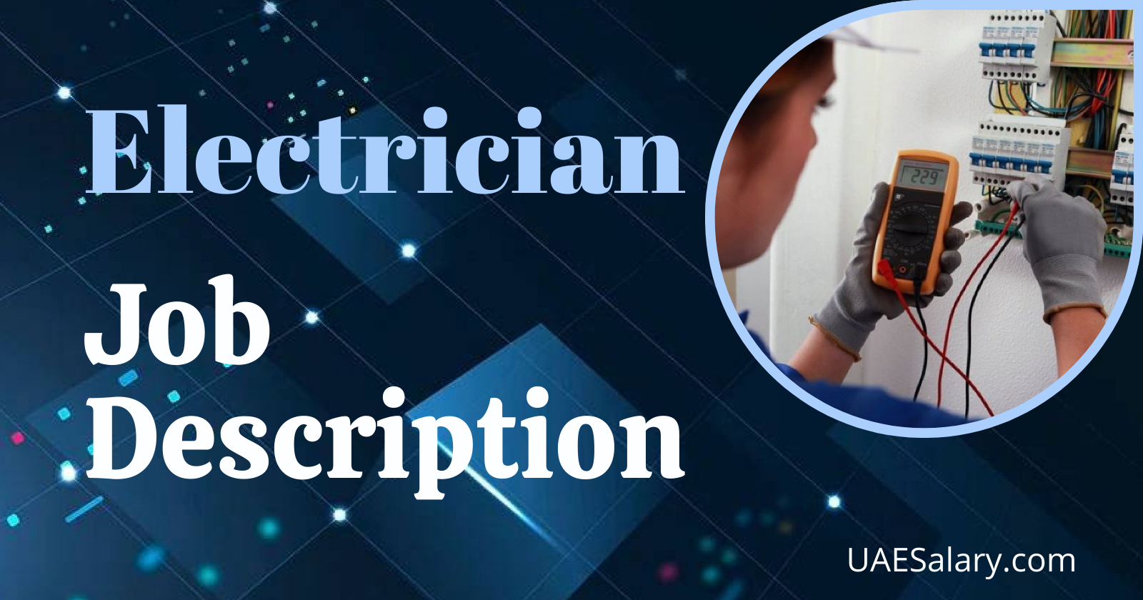 Electrician Job Description Electrician Resume Examples For 2025